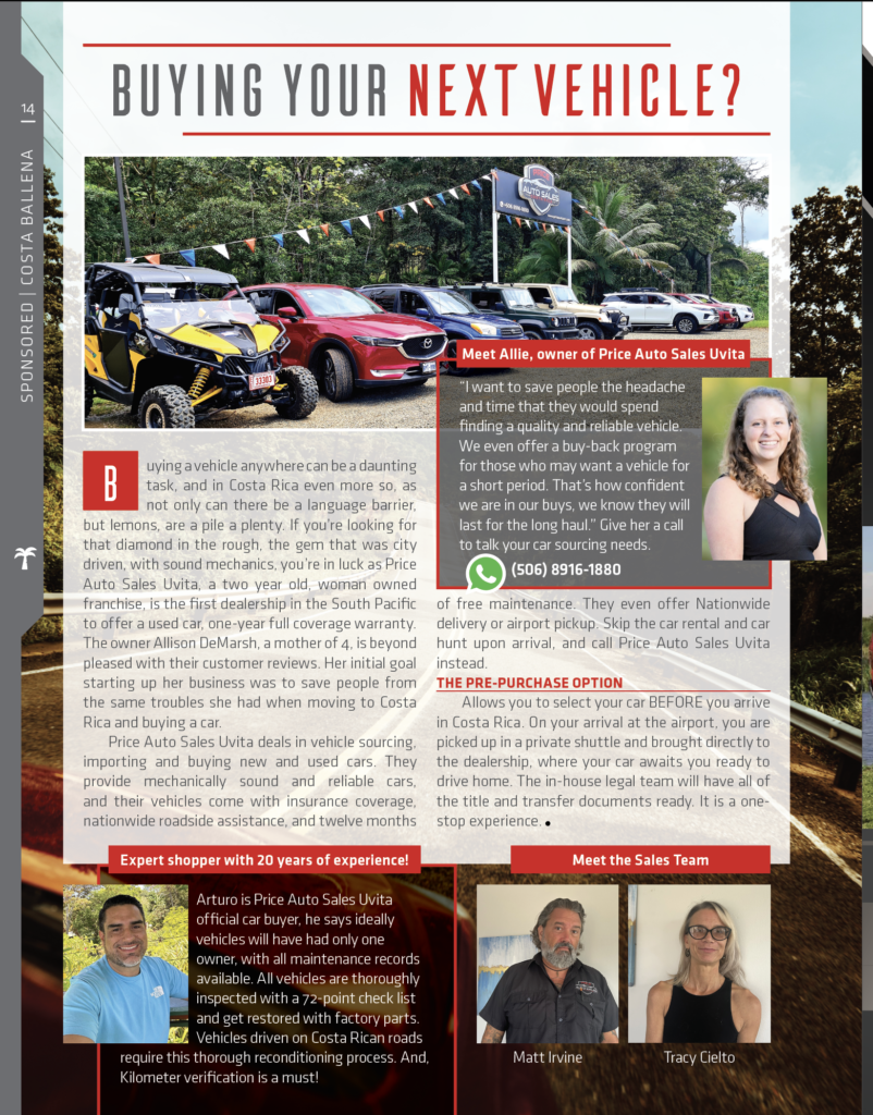 Buying your next vehicle in Costa Rica? | Costa Pacifica LIVING